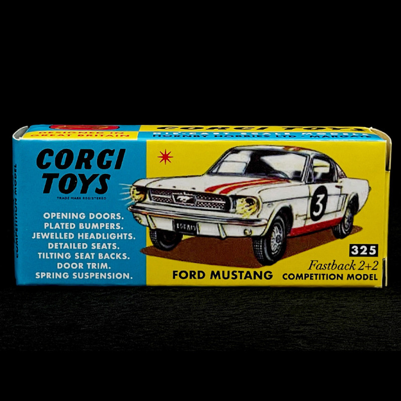 Ford Mustang Fastback N° 6 1965 1/45 Corgi Toys CD54321007