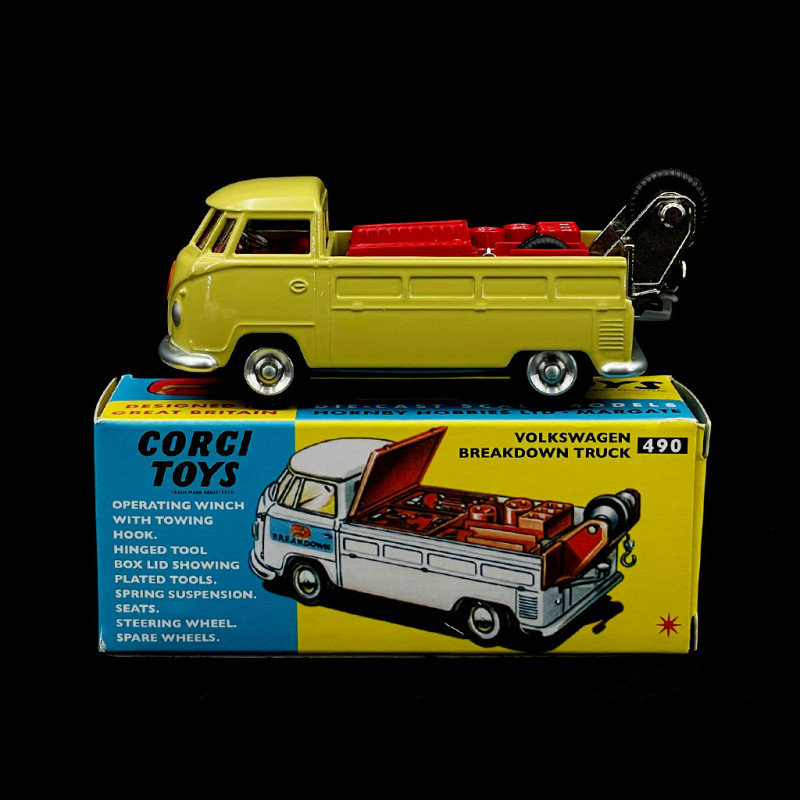 Volkswagen Kombi Abschleppwagen 1960 Gelb 1/47 Corgi Toys CD54321038