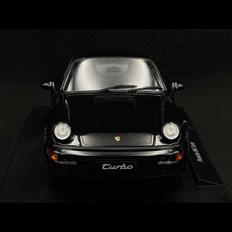 Porsche 911 Turbo Type 964 1989 Noir 1/18 Welly 18026BK