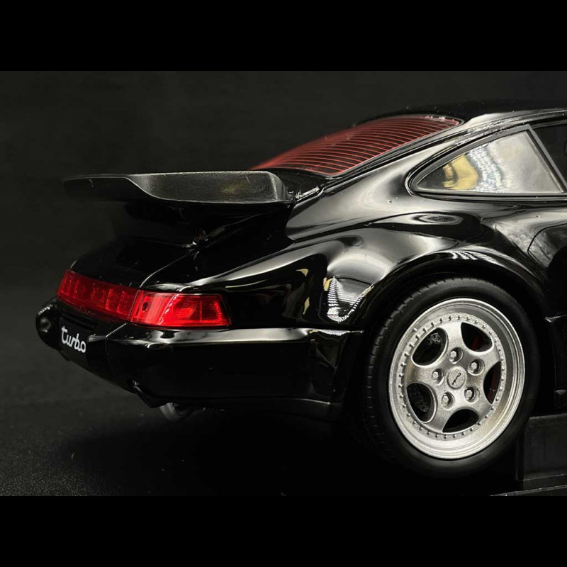 Porsche 911 Turbo Type 964 1989 Noir 1/18 Welly 18026BK