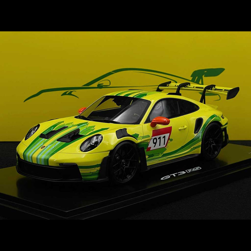 Porsche 911 GT3 RS Typ 992 Grello 2023 Gelb / Grün 1/18 Spark ...