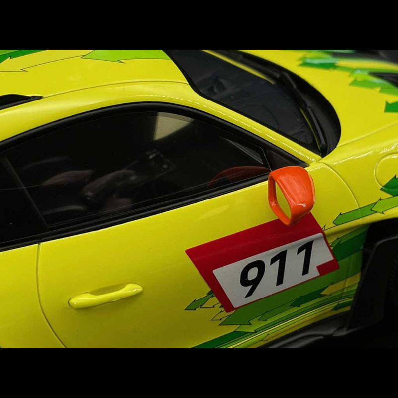 Porsche 911 GT3 RS Type 992 Grello 2023 Yellow / Green 1/18 Spark ...