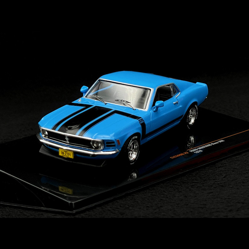 Ford Mustang Boss 302 1970 Bleu Ciel 1/43 Ixo Models CLC569
