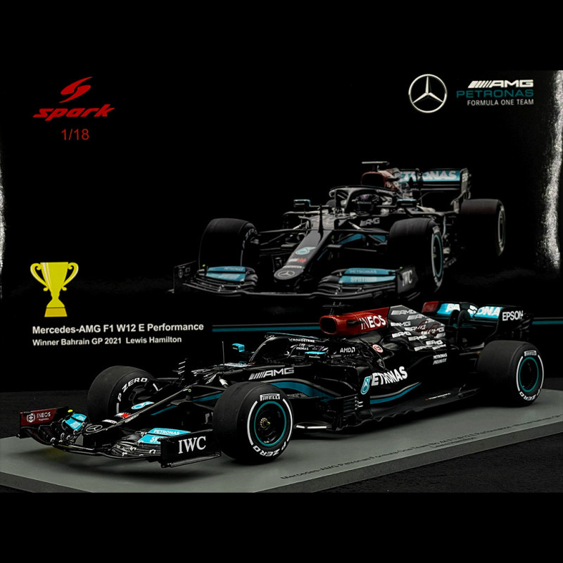 Lewis Hamilton Mercedes-AMG Petronas W12 E n° 44 Winner GP Bahrain 2021 ...