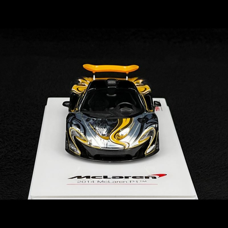 McLaren P1 Art Car by Sticker City 2014 White / Black / Orange 1/43 ...