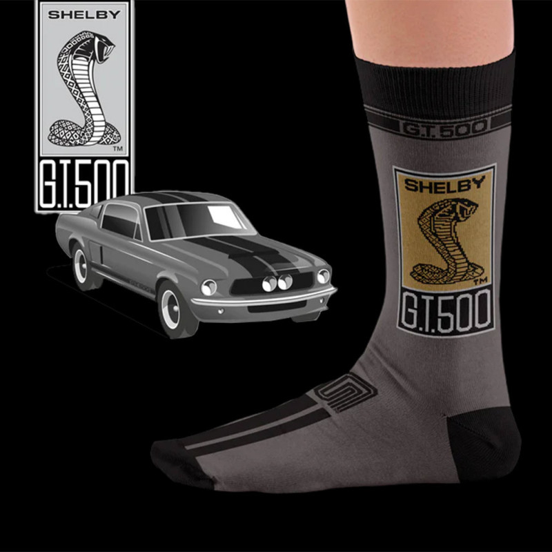 Inspiration Ford Mustang Shelby GT500 socks Blue / Grey - unisex - Size ...