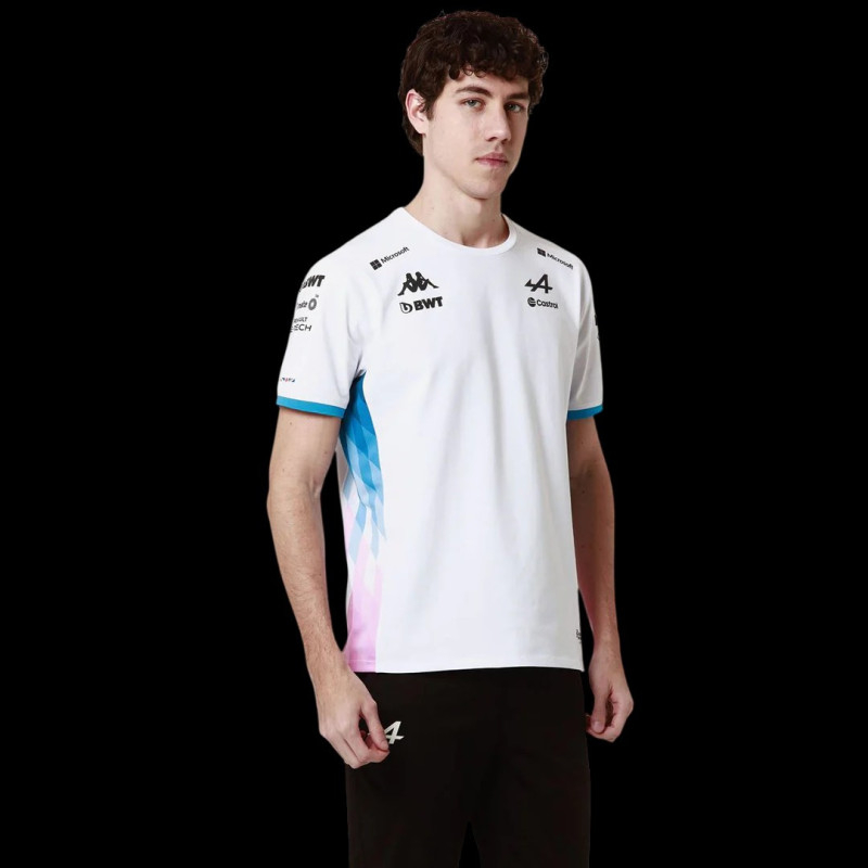 Alpine T-shirt F1 Team BWT Doohan Gasly Adiry Jersey White / Blue ...