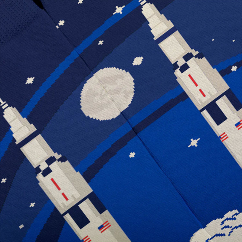 Inspiration Nasa Saturn V Apollo 11 socks Blue / White - unisex - Size ...