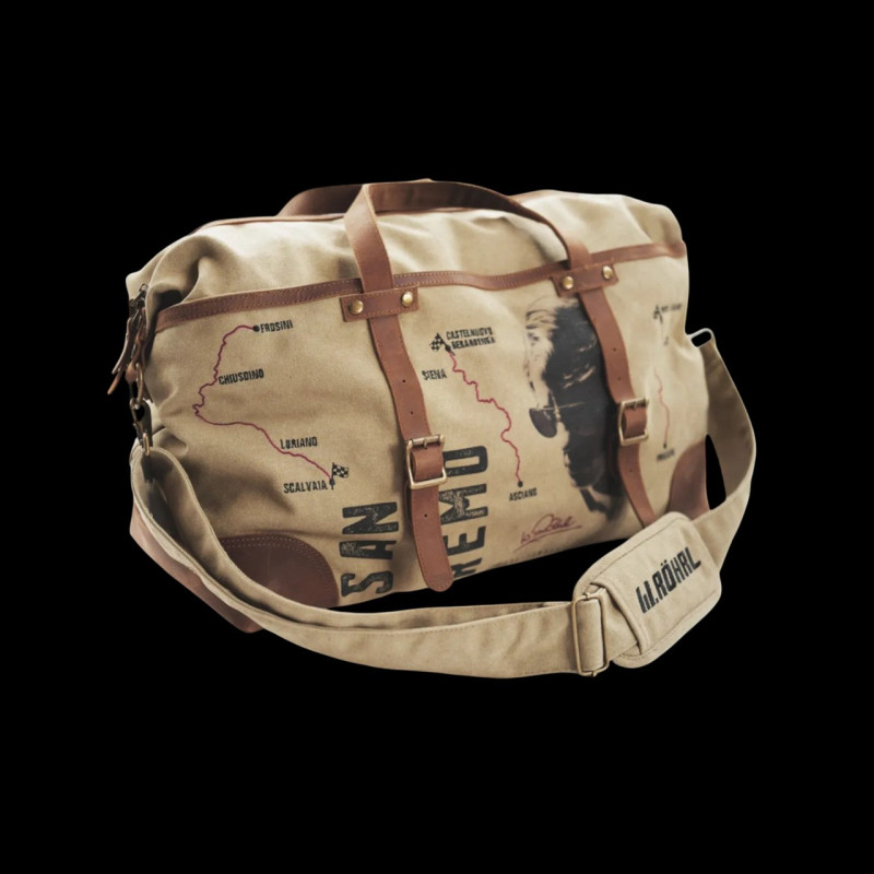 Walter Röhrl Reisetasche Porsche 911 n° 1 San Remo 1981 Weekender Beige