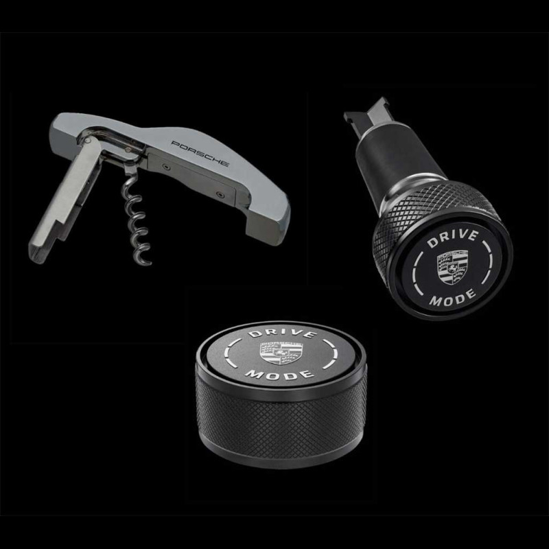 Porsche Set Bottle Opener + Corkscrew + Wine Stopper