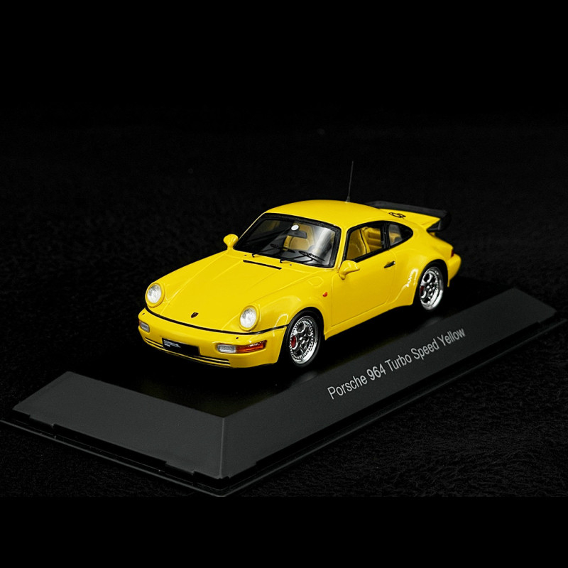 Porsche 911 Turbo Type 964 1991 Speed Yellow 1/43 Spark MAP02050820