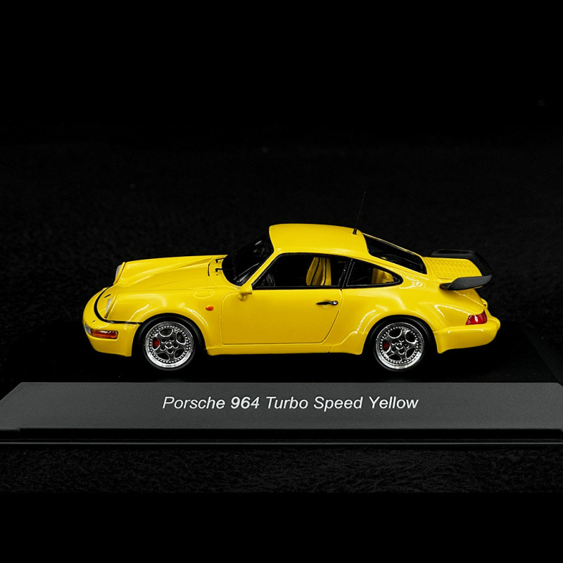 Porsche 911 Turbo Type 964 1991 Speed Yellow 1/43 Spark MAP02050820