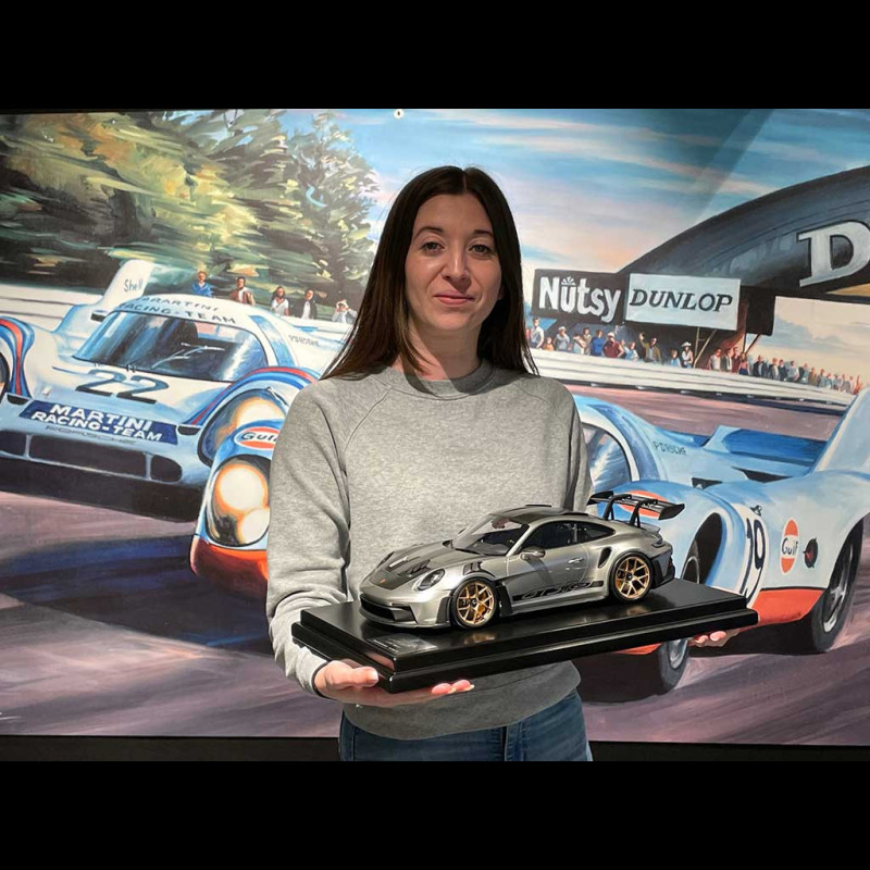 Porsche 911 GT3 RS Type 992 GT Silver Metallic 1/12 Spark WAP0231550P004