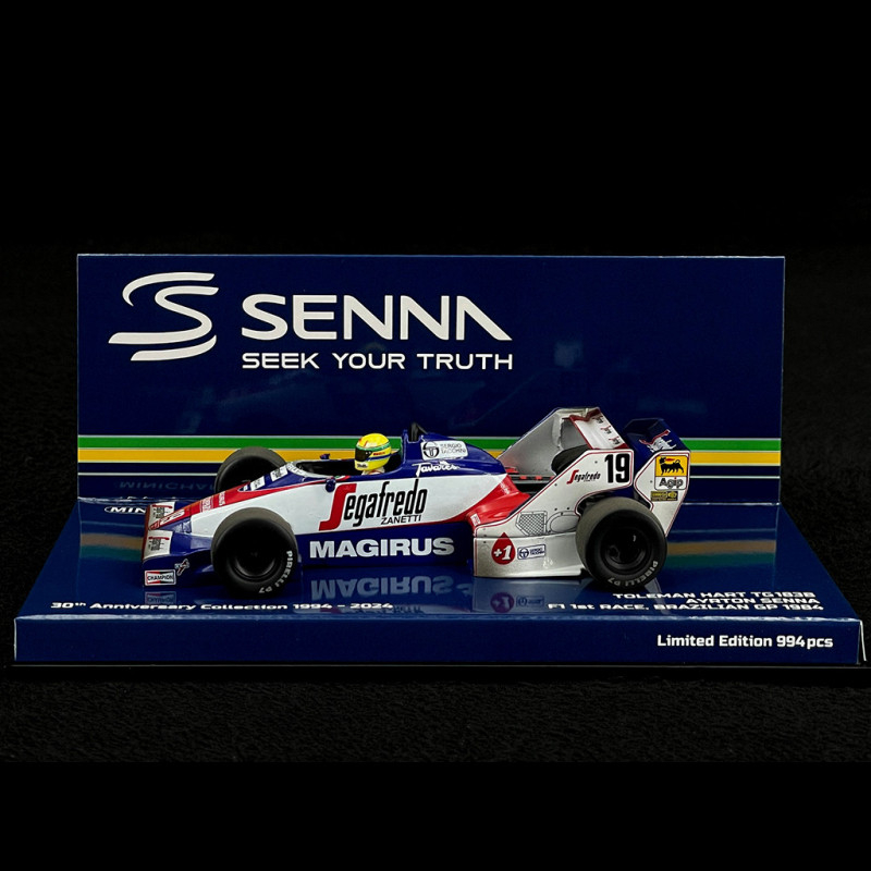 Ayrton Senna Toleman Hart TG183B n° 19 GP Brazil 1984 First F1 GP 1/43 ...