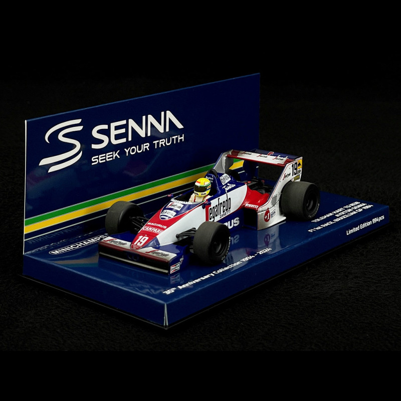 Ayrton Senna Toleman Hart TG183B n° 19 GP Brazil 1984 First F1 GP 1/43 ...