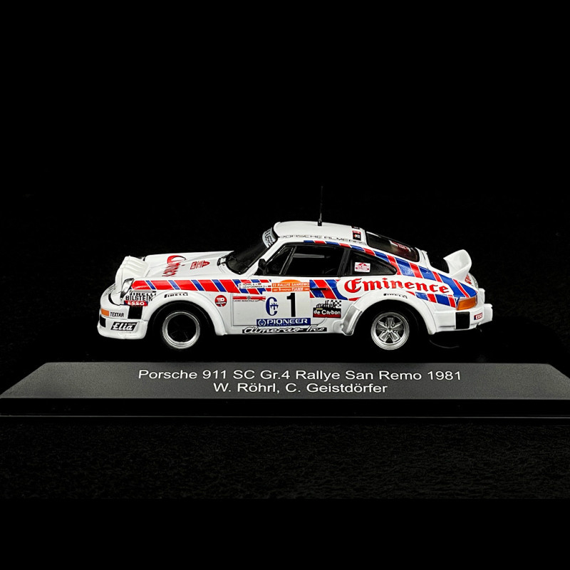 Porsche 911 SC Groupe 4 n° 1 Rally San Remo 1981 1/43 CMR WRC006