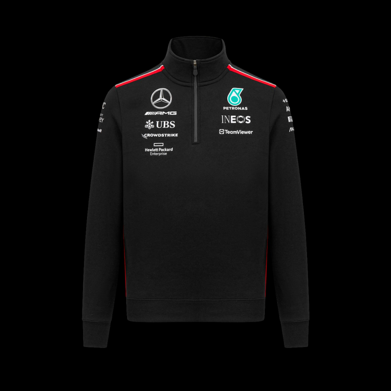 Pull Mercedes Pas Cher Team Hamilton / Russell / Antonelli Demi-zip ...