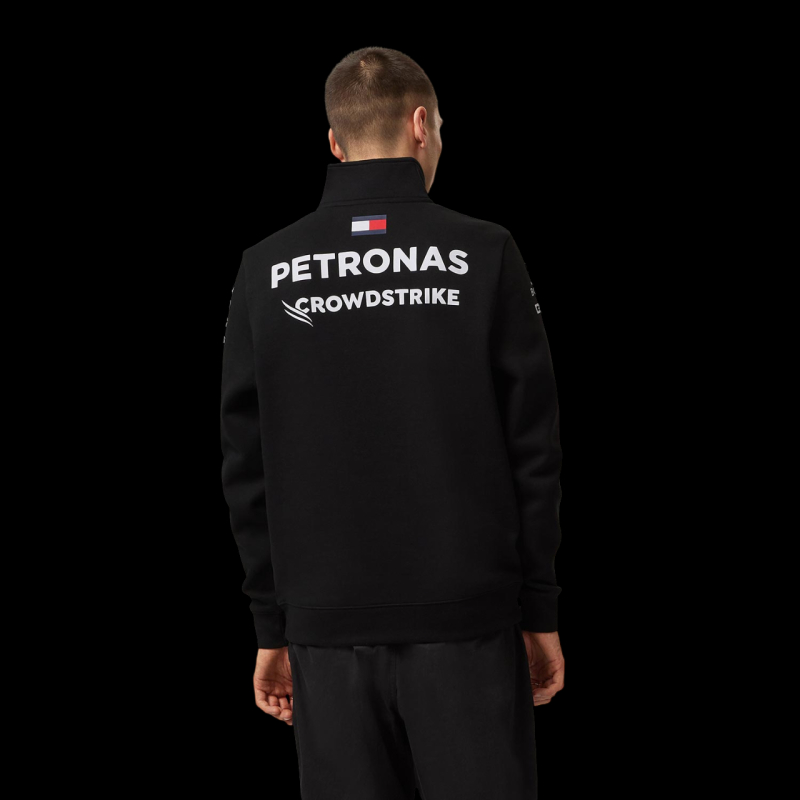 Pull Mercedes Pas Cher Team Russell / Antonelli Demi-zip Noir 701223436 ...