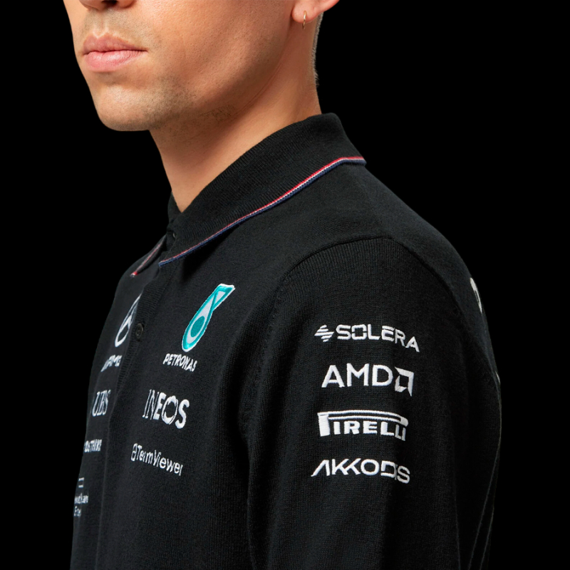 Mercedes polo Low Price F1 Hamilton / Russel / Antonelli long-sleeved ...