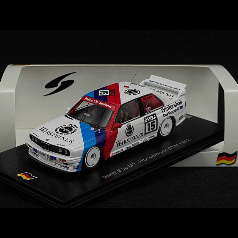 Roberto Ravaglia BMW E30 M3 n° 15 Winner DTM Hockenheim 1992 1/43 Spark ...