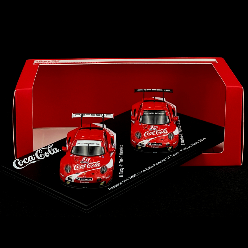 Coffret Porsche 911 RSR type 991 Coca-Cola Petit Le Mans 2019 n° 911 ...