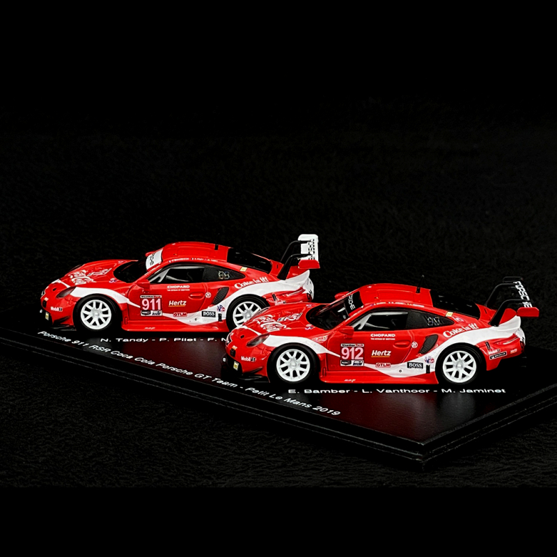 Coffret Porsche 911 RSR type 991 Coca-Cola Petit Le Mans 2019 n° 911 ...