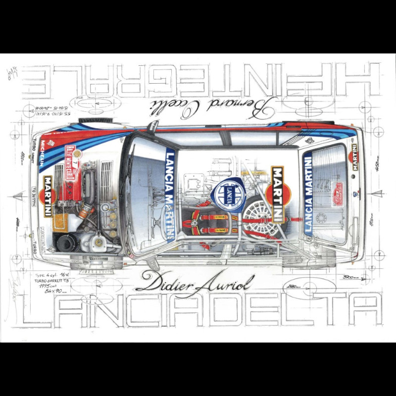 Lancia Delta HF Integrale n° 7 Winner Rallye Monte-Carlo 1990 original ...