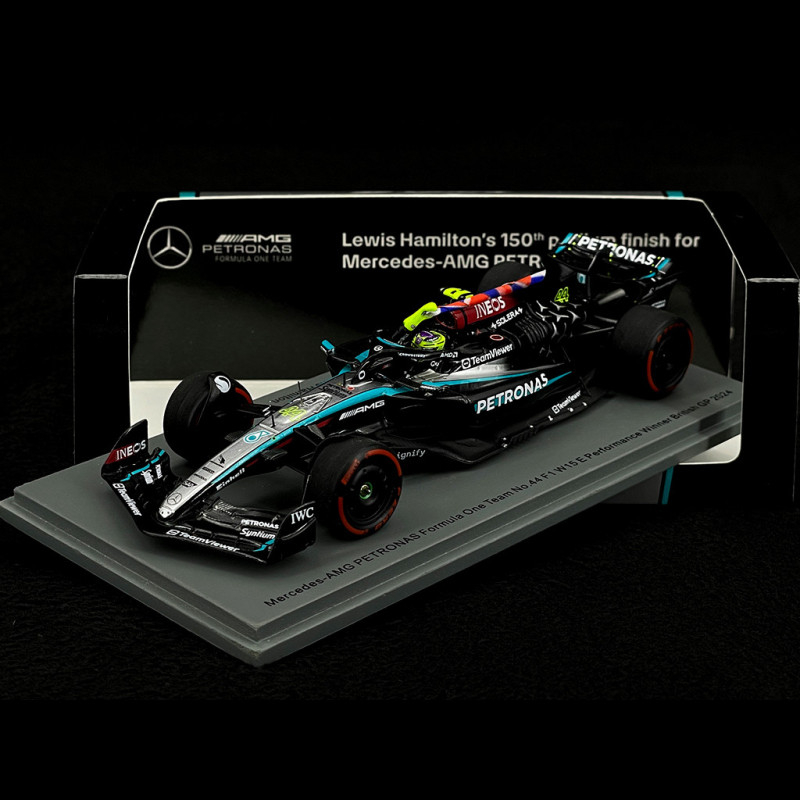 Lewis Hamilton Mercedes-AMG W15E n° 44 Vainqueur GP Angleterre 2024 F1 ...