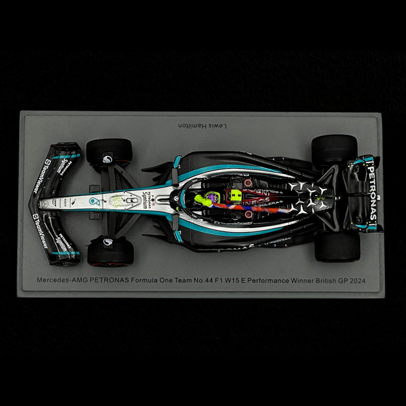 Lewis Hamilton Mercedes-AMG W15E n° 44 Winner GP England 2024 F1 1/43 ...