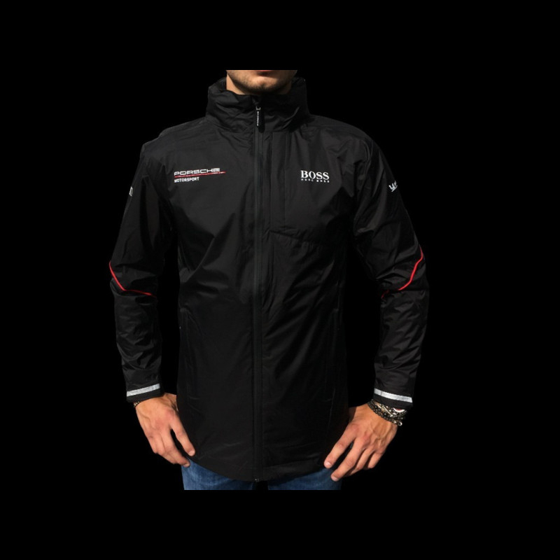 Porsche Jacket Motorsport BOSS / Hugo BOSS Black Windbreaker WAP438P0MS ...