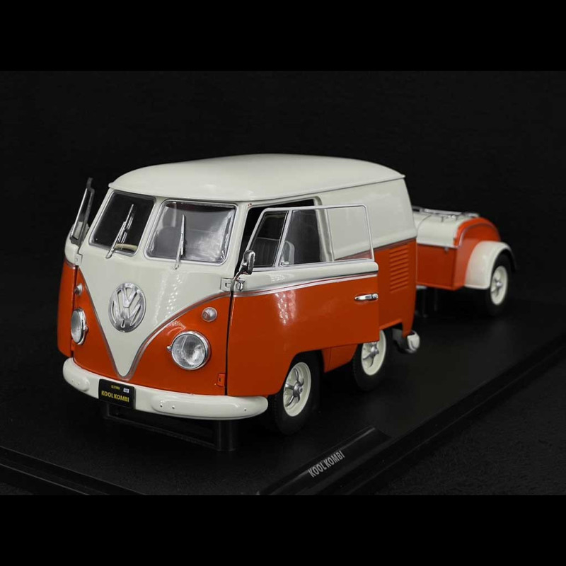 Volkswagen Transporter T1 Kool Kombi 1950 Orange / White 1/18 Solido ...