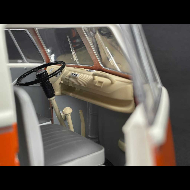 Volkswagen Transporter T1 Kool Kombi 1950 Orange / White 1/18 Solido ...