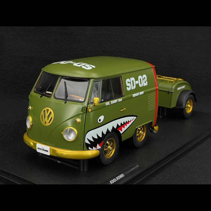 Volkswagen Transporter T1 Kool Kombi Army Fighter 1950 Green 1/18 ...