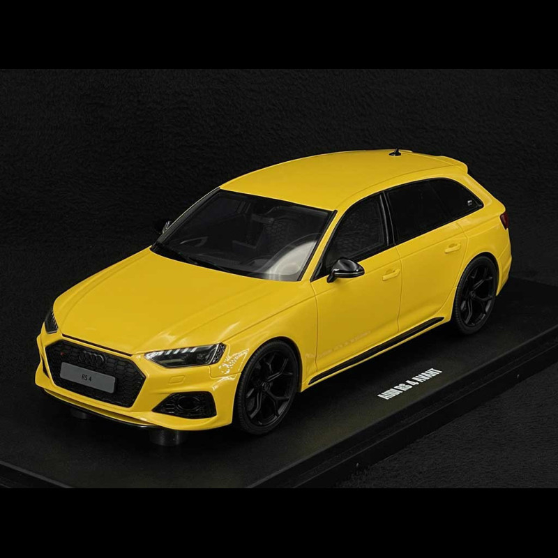 Audi RS4 25th Anniversary 2024 Imola Yellow 1/18 GT Spirit GT935
