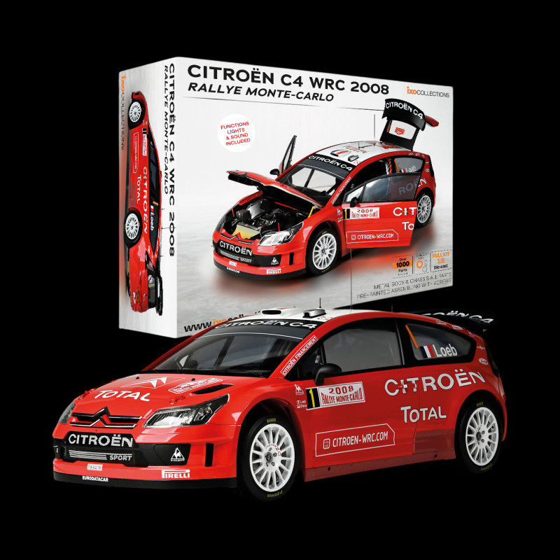 Citroën ASSEMBLED Kit C4 WRC n° 1 Winner Rallye Monte-Carlo 2008 Loeb 1 ...