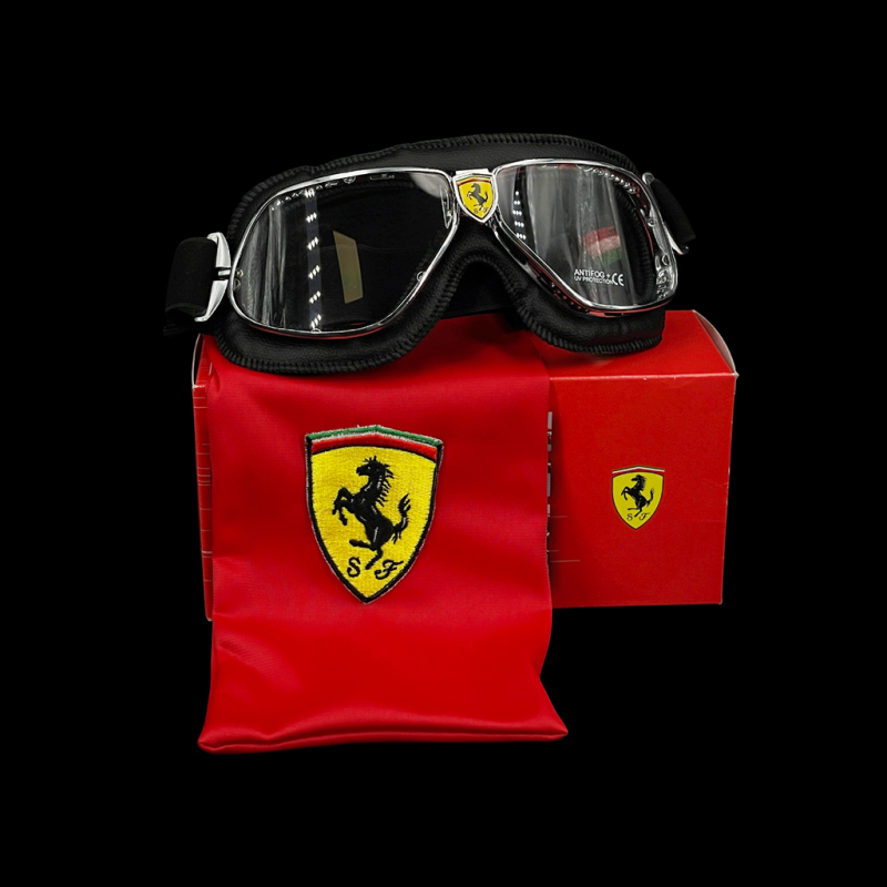 Ferrari Goggles Nannini Vintage Driver F1 Team Leclerc / Hamilton Black ...