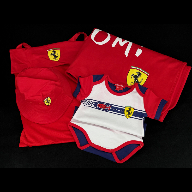 Ferrari Baby Romper Set F1 Team Leclerc / Hamilton Blanc Red 42592