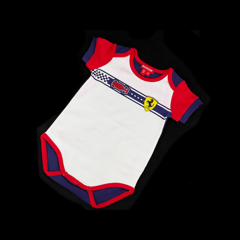 Ferrari Baby Strampler Set F1 Team Leclerc / Hamilton Blanc Rot 42592