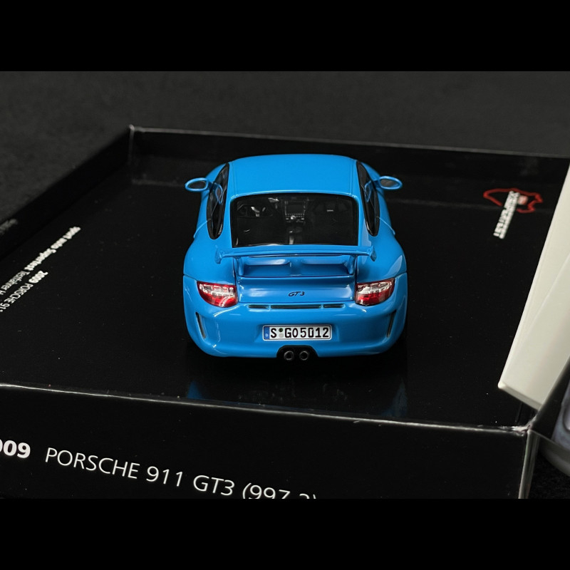 Porsche 911 GT3 Type 997 2009 Test Nürburgring Miami Blue 1/43 ...