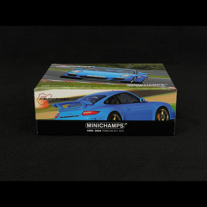 Porsche 911 GT3 Type 997 2009 Test Nürburgring Miami Blue 1/43 ...