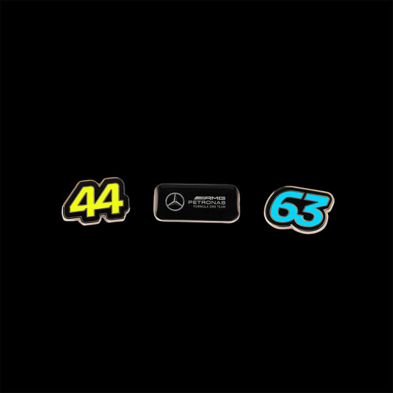 Set de 3 Pins Mercedes Pas Cher AMG Petronas F1 Team Hamilton n° 44 ...
