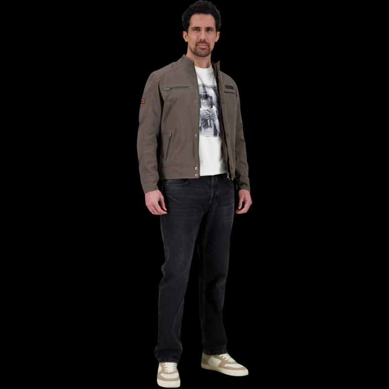 24h Le Mans Jacke Steve McQueen Canvas Motor Olivgrün SQ251KS501-324