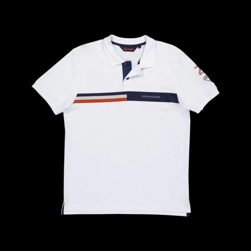 Steve McQueen Polo 24h Le Mans White - mens SQ251POM01-000