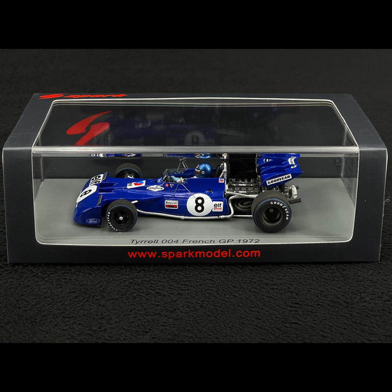 Patrick Depailler Tyrrell 004 n° 8 GP France 1972 F1 1/43 Spark S7219