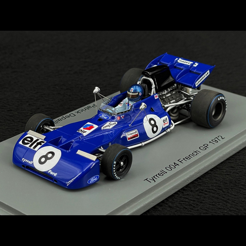 Patrick Depailler Tyrrell 004 n° 8 GP France 1972 F1 1/43 Spark S7219