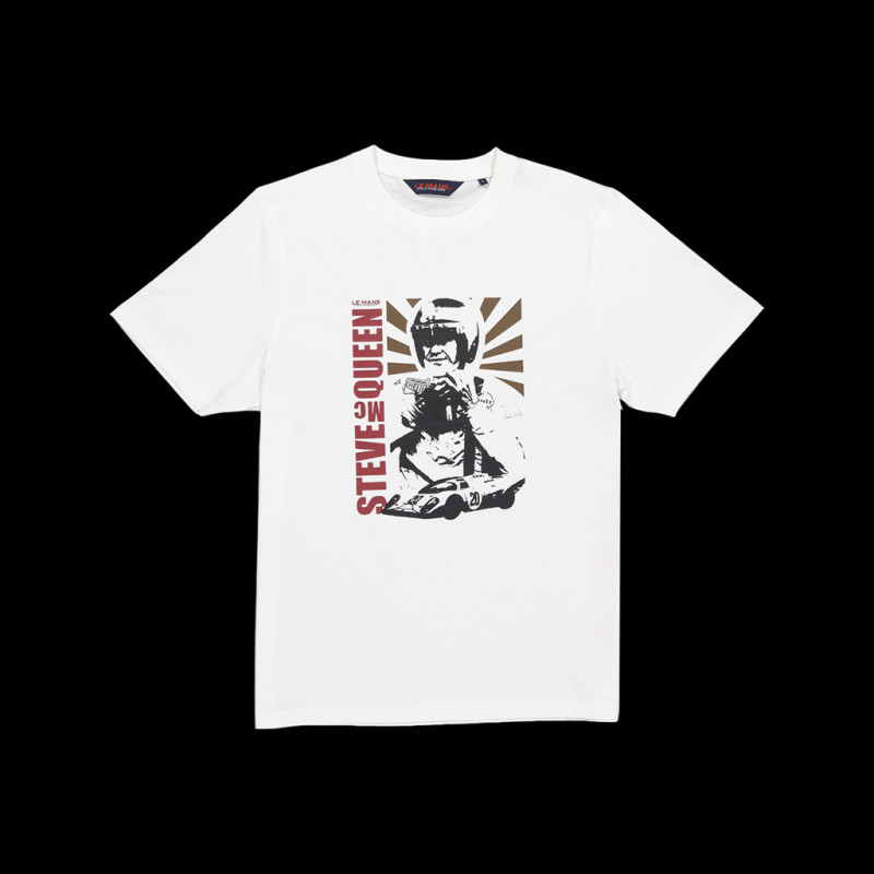 T-shirt Steve McQueen 24h Le Mans Affiche 917K Blanc SQ251TSM03-000 - homme