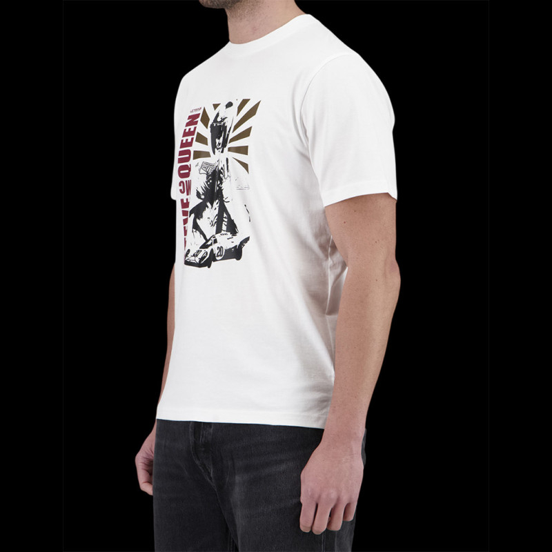 Steve McQueen T-shirt 24h Le Mans 917K Poster White SQ251TSM03-000 - men