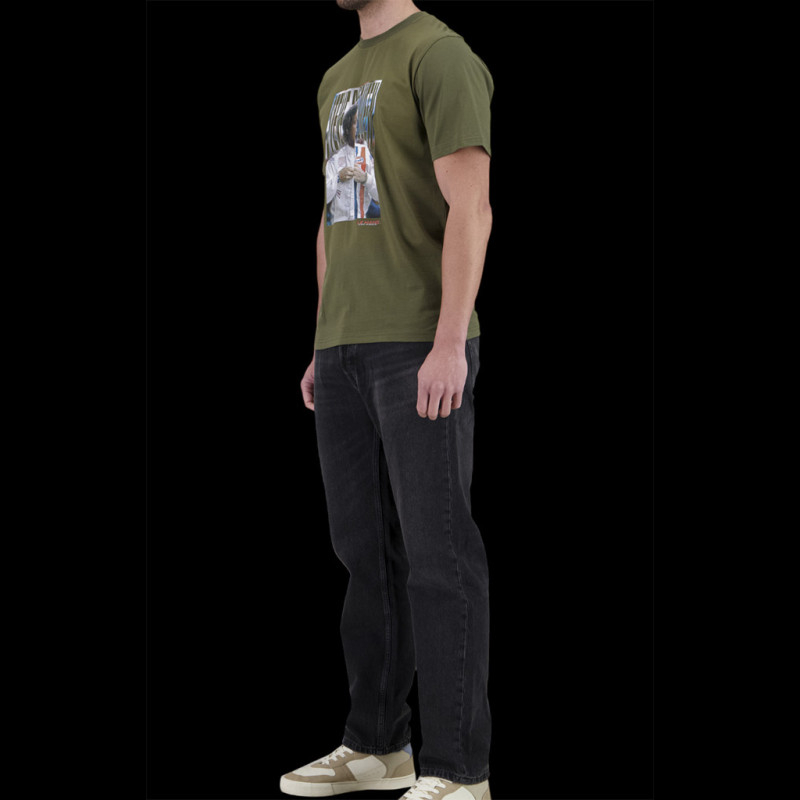 Steve McQueen T-shirt 24h Le Mans Olive Green SQ251TSM04-324 - men