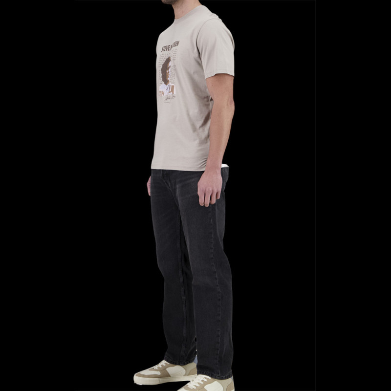 Steve McQueen T-shirt 24h Le Mans Movie Beige SQ251TSM05-103 - men