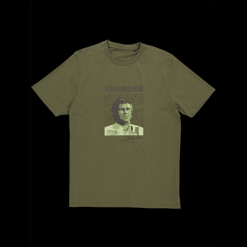 T-shirt Steve McQueen 24h Le Mans Film Vert Olive SQ251TSM05-324 - homme